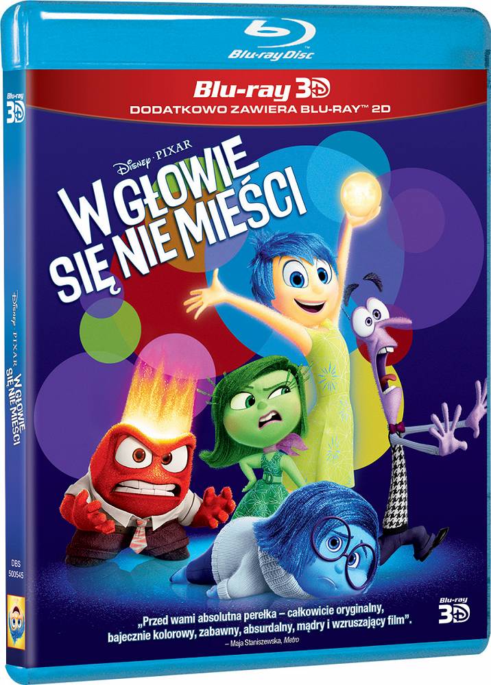 Inside Out [Blu-ray 3D + Blu-ray] - Filmy Blu-Ray i Blu-ray 3D - Sklep BlueDvd.pl
